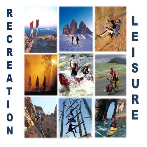 Principles of Tourism Chapter 10 (recreation and leisure) | PPTX