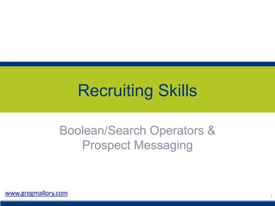 Recruiters Boolean Cheat Sheet | PDF