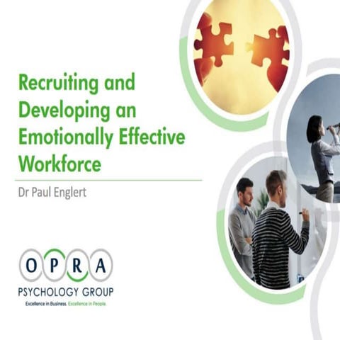 Recruiting and Developing an Emotionally Effective Workforce | PPTX ...
