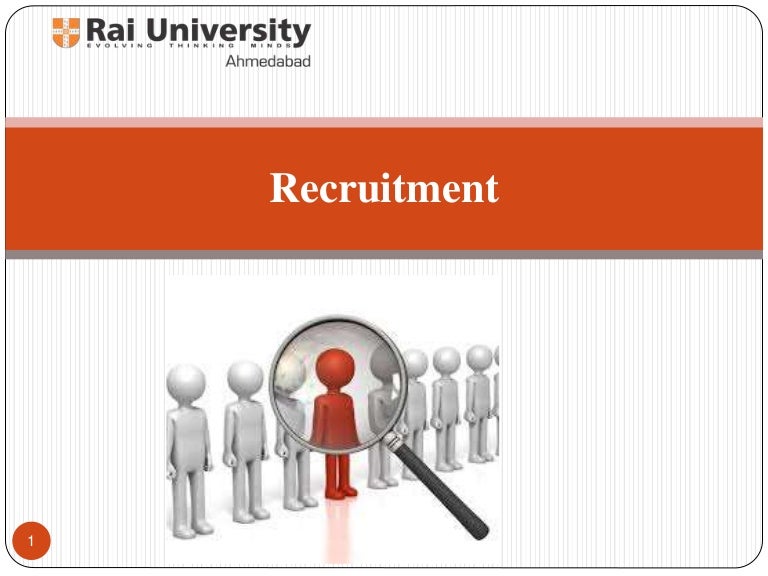 Recruitment - Principles of Human Resource Management