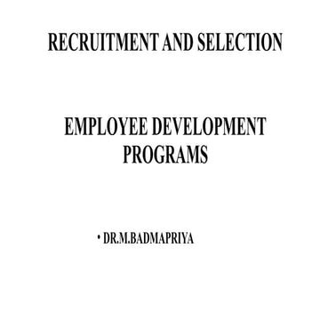 RECRUITMENT AND SELECTION definition types, methods.ppt | Free Download
