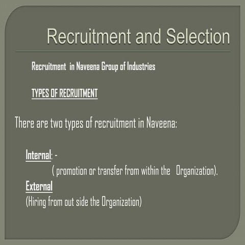 Recruitment and selectionorignal | PPT