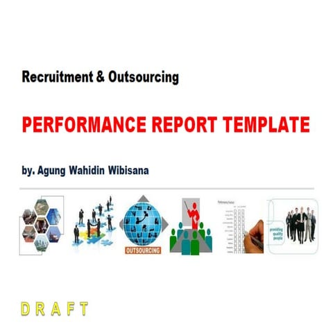 Recruitment & Outsourcing Performance Report Template | PPT