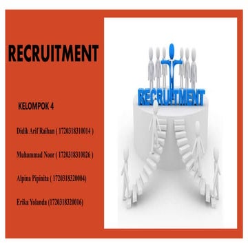 Recruitment | PPTX