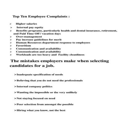 Recruitment problems | DOC