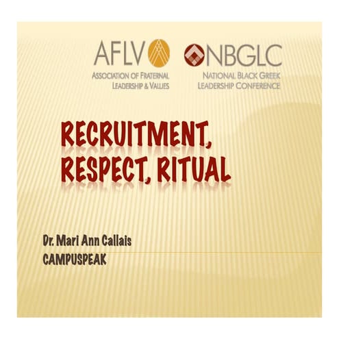 Recruitment, Respect And Ritual 2 | PDF