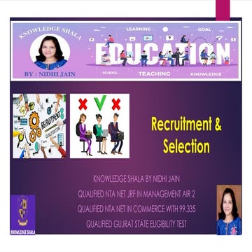 Recruitment & Selection Human Resource PPT | PPTX