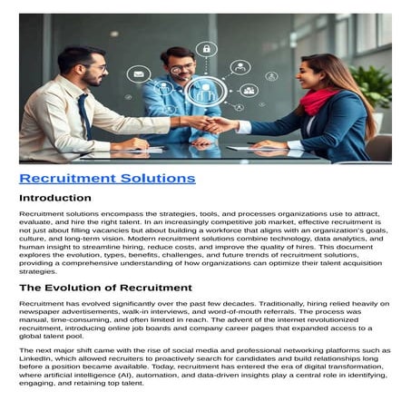 Recruitment Solutions. pdf for employers | PDF