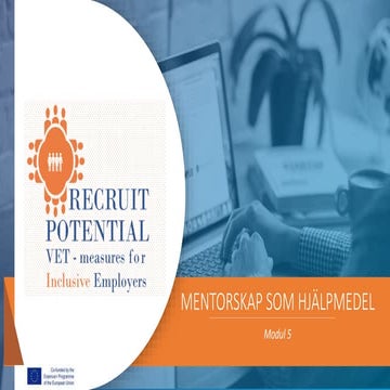 Recruit modul 5 mentorskap som hjalpmedel- online | PPT