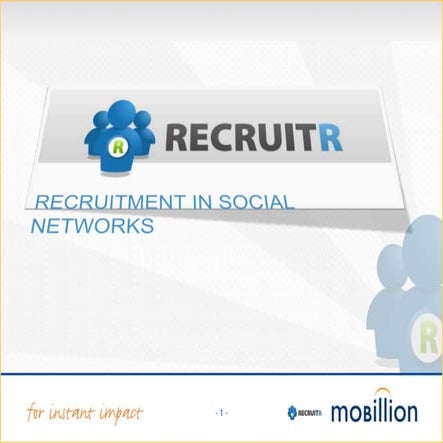 Recruitr presentatie | PPT