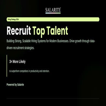 Recruit Top Talent Building a Smarter, Scalable Hiring System for ...