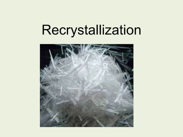 Experiment 4 purification - recrystallization of benzoic acid | PDF ...