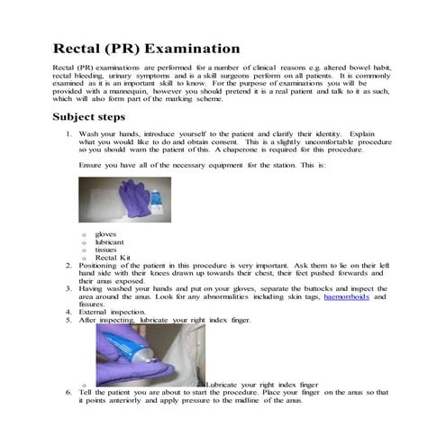 Digital rectal examination.pptx @ | PPTX