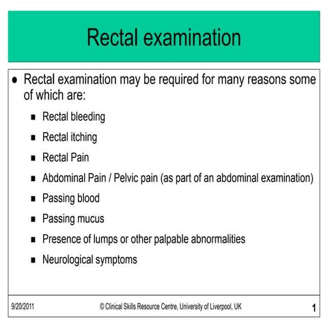 Digital rectal examination.pptx @ | PPTX