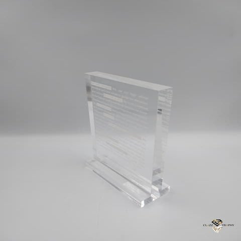 Rectangle Crystal Plaques at Clazz Trophy Malaysia | #1 Reliable Trophy ...