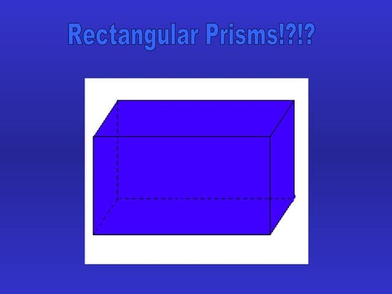 Volume of solid rectangular prism | PPSX | Physics | Science