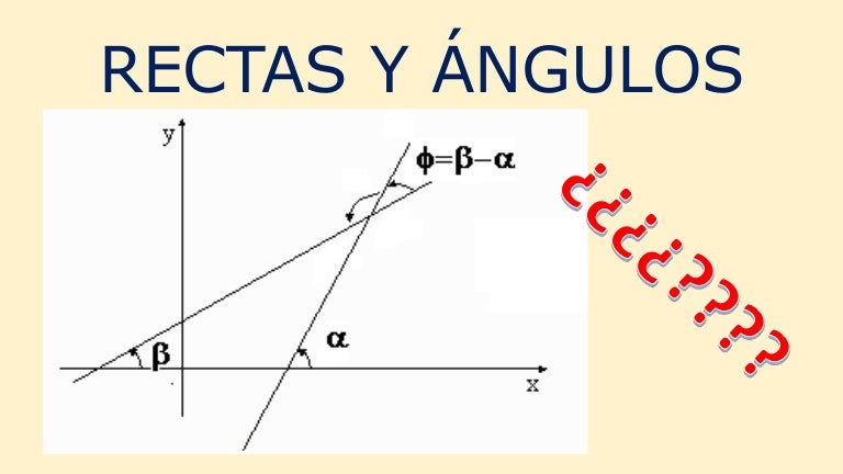 Rectas y ángulos