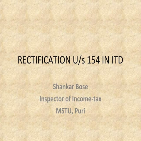Rectification 154 in itd.bose