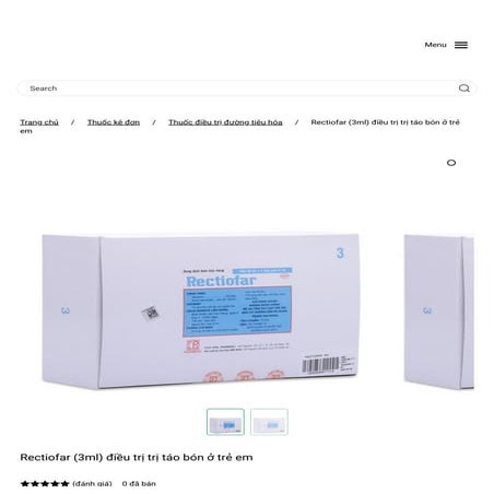 Thuoc Rectiofar: Cong dung, lieu dung va cach dung | PDF