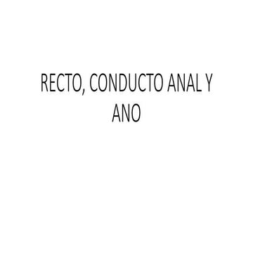 ANATOMIA Y FISIOLOGIA RECTO Y ANO.pptx,. | PPTX