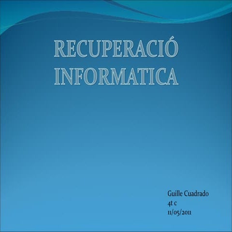 Recuperacio | PPT