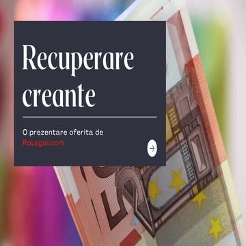 Recuperare creante | PPT