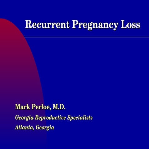 Recurrent Loss 2009 | PPT