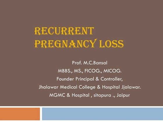 Miscarriages | PPT
