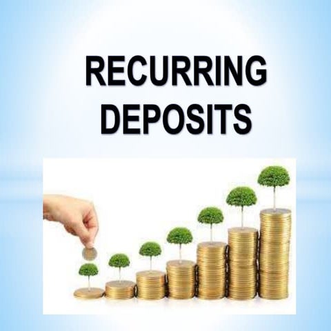 Recurring deposit | PPTX