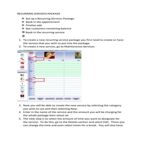 Recurring services package | PDF