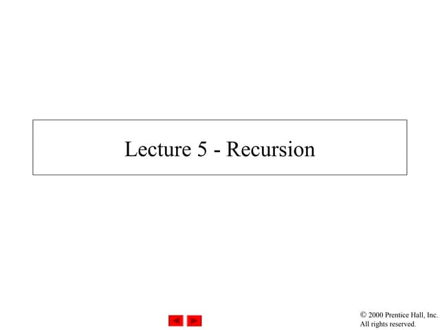 Recursion C Programming Exercises Recursion W3resourceppt