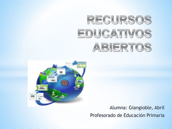 Mapa conceptual: Recursos Educativos Abiertos | PDF