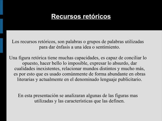 Figuras retoricas en imágenes con ejemplos | PPT