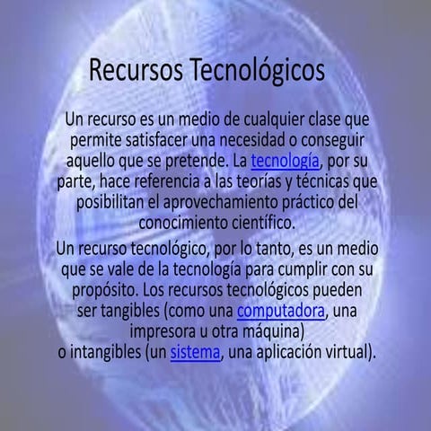 Recursos tecnológicos | PPTX
