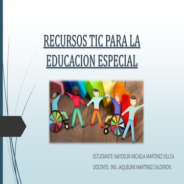 Recursos tic para la educacion especial | PPTX