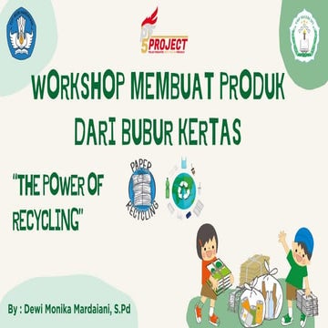 workshop recycle yaitu dengan membuat media pembelajaran gunug meletus.pptx