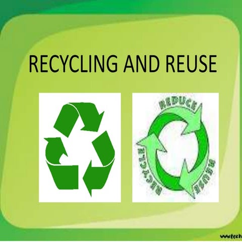 RECYCLE ANR REUSE OF SOLID WASTE.pptx