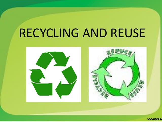 Importance of recycling | PPTX