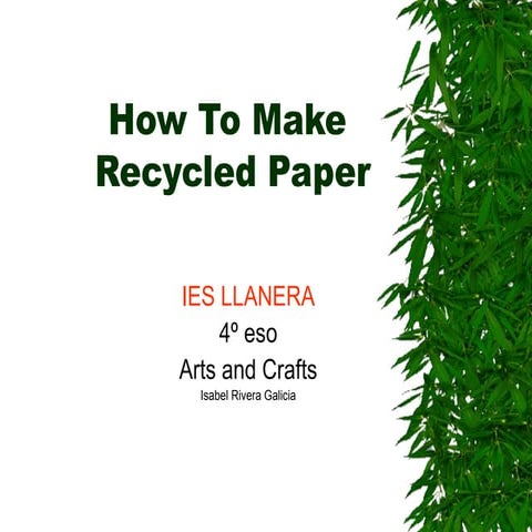 Recycled paper | PPT