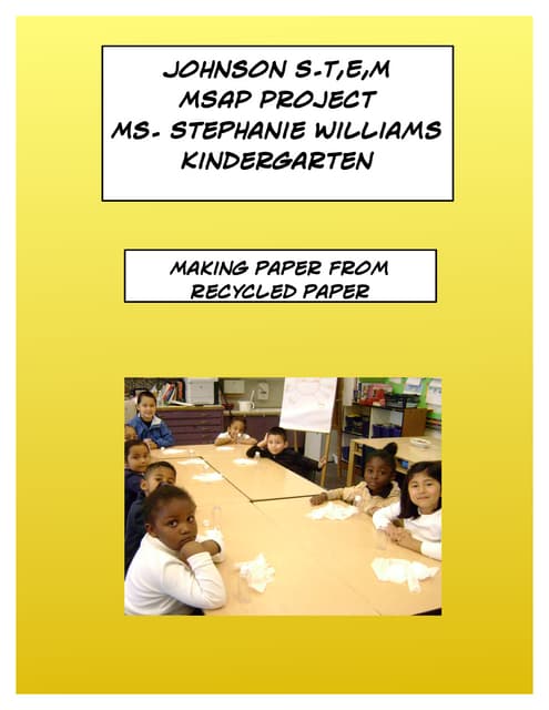 Recycled Paper Project Part 3 of 3 | PDF
