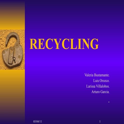 Recycling presentation | PDF