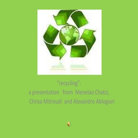 Recycling | PPT
