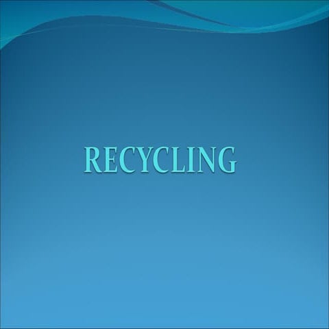 Recycling | PPT