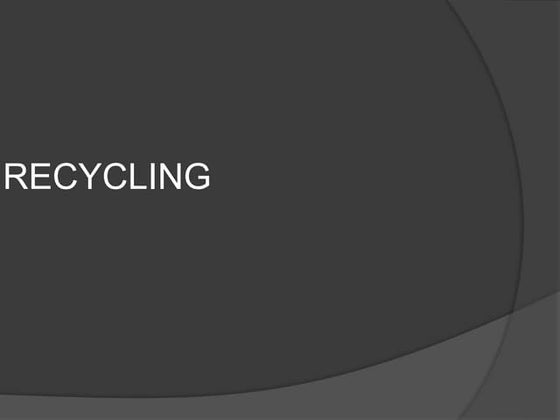 Recycling presentation | PPT