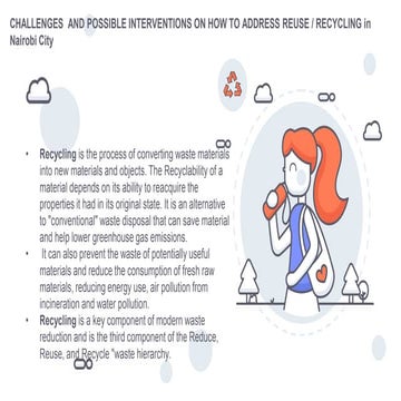 Recycling and Disposal on SWM Raymond Einyu pptx | PPT