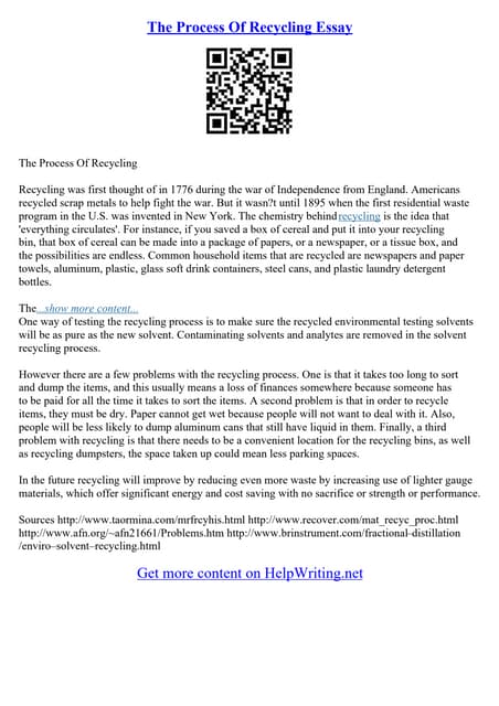 Importance of recycling | PPTX