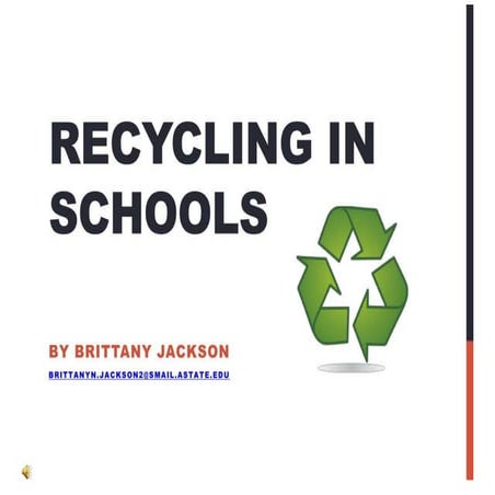 Recycling In Schools | PDF