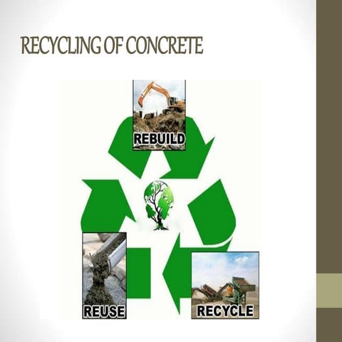 Recycling of concrete | PPTX