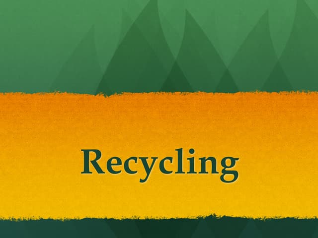 3 R - REDUCE REUSE RECYCLE FOR A SUSTAINABLE PLANET | PPTX