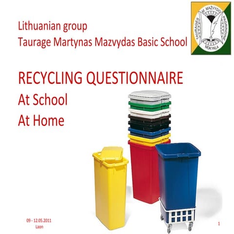 Recycling questionnaire | PPT